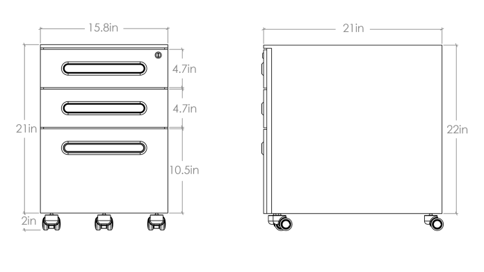 Filing Cabinet Dimensions and everything you need to know