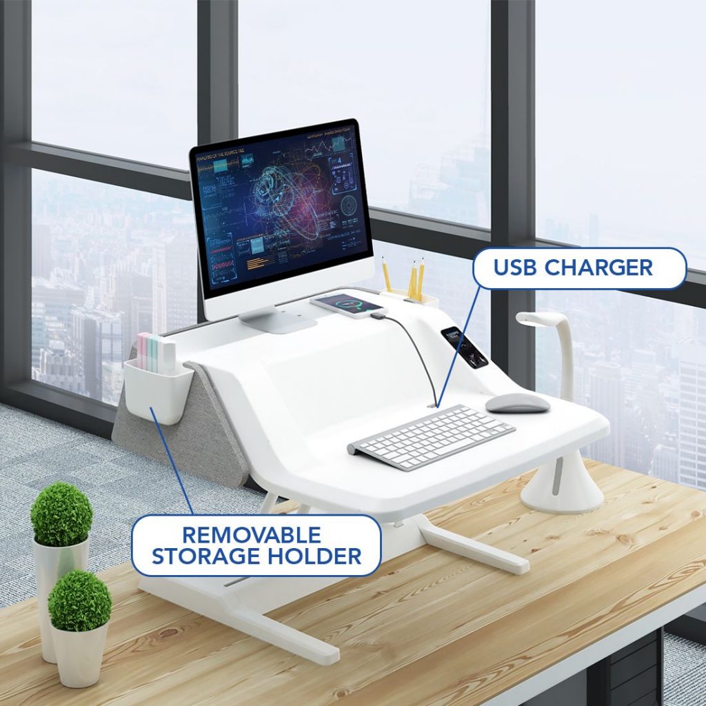 FlexiSpot EM6S Sit-stand Workstation: A creative and nice-looking design