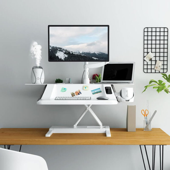 Flexispot Monitor Mounting Arm Review - perfect to hook up your office