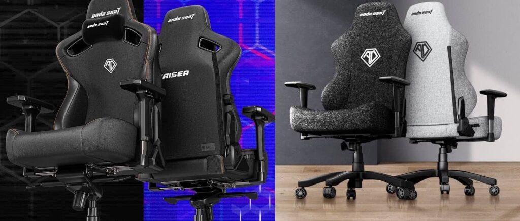 Kaiser 3 vs Phantom 3 Series - The AndaSeat Gaming chair showdown